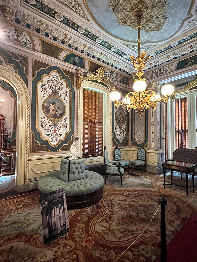 Welcome to the parlor, where the furniture is so fancy, you'll feel underdressed in anything less than a ballgown.