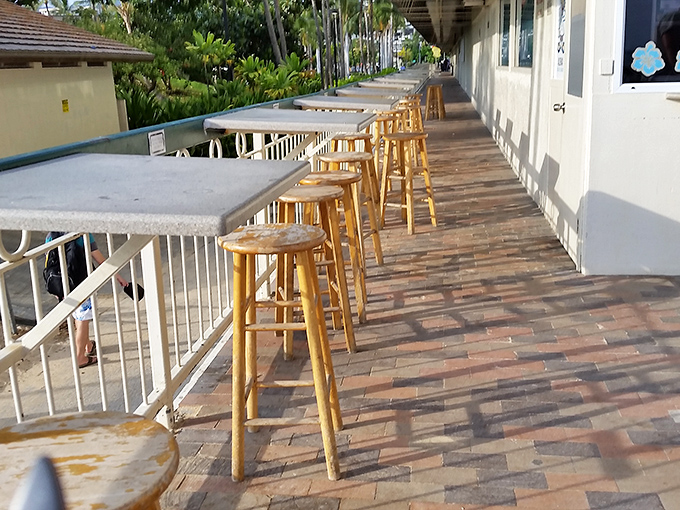 Pull up a stool and stay awhile! These seats offer front-row tickets to the greatest show on earth: lunch.