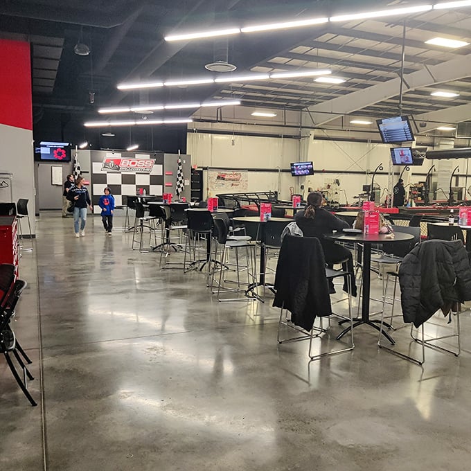 From spectator to speedster in seconds flat. This pit stop area is where racing dreams take flight.