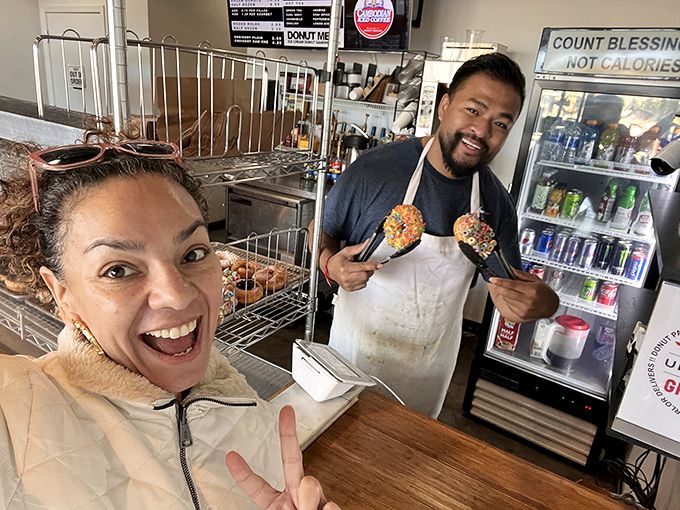 The magicians behind the magic! These friendly faces are the unsung heroes of your sugar rush. Give them a high-five (after you finish chewing).