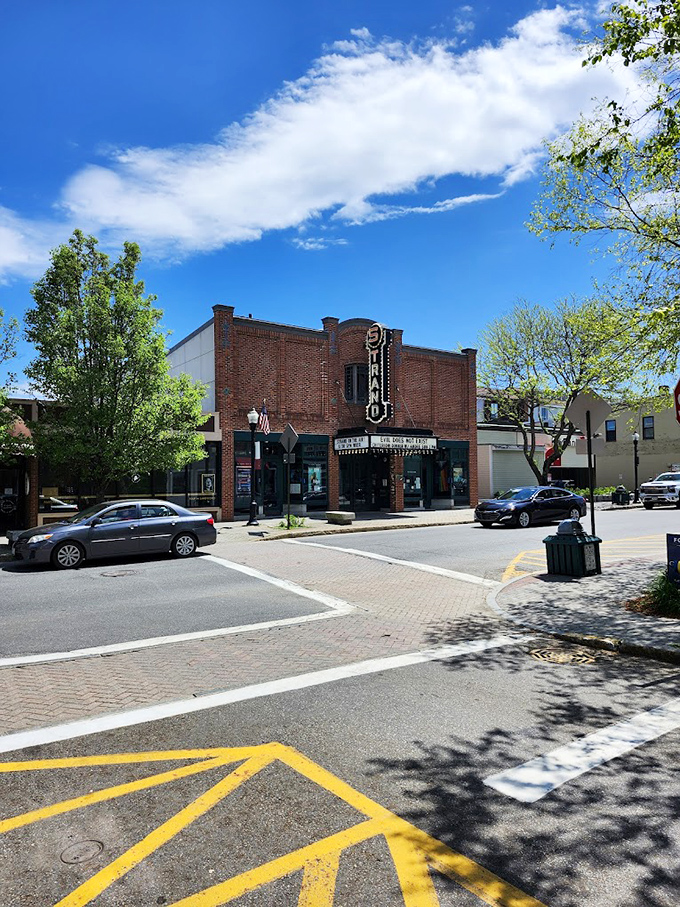 Main Street's shining star. The Strand stands proud, a brick-and-mortar reminder of Rockland's rich cultural heritage.