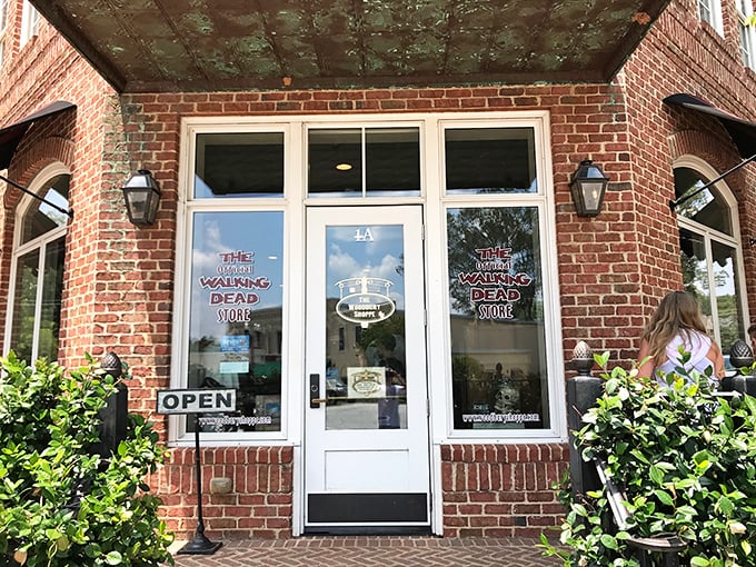 Zombie chic meets Main Street! The Woodbury Shoppe proves that even the undead have great taste in real estate.