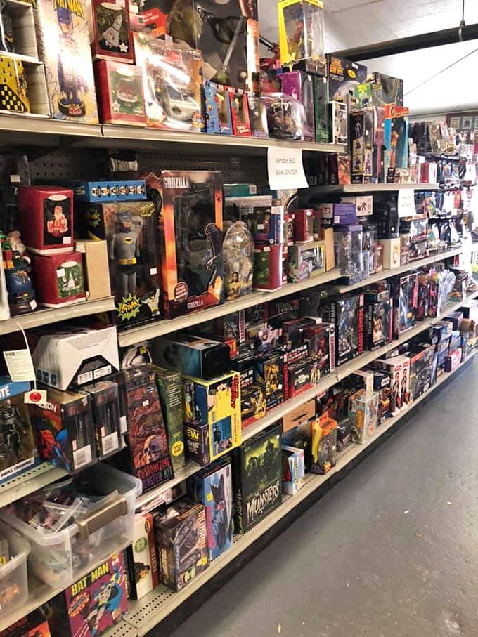 Holy collectibles, Batman! This toy aisle is a nostalgic nirvana that'll have you reliving Saturday morning cartoons faster than you can say "Scooby-Doo."