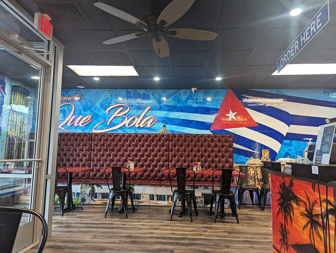 Talk about making an entrance! This mural sets the stage for your Cuban culinary adventure.