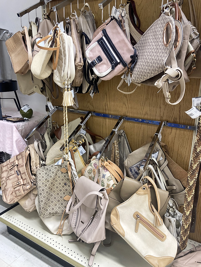 Handbag heaven or purse purgatory? Either way, this collection could rival Carrie Bradshaw's closet in sheer variety.