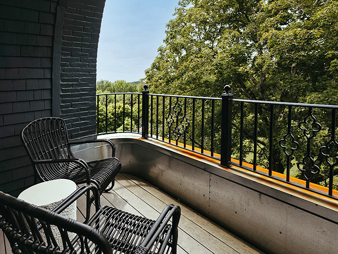 Perched on this balcony, you're the king (or queen) of all you survey. Just don't let it go to your head - or do, we won't judge.
