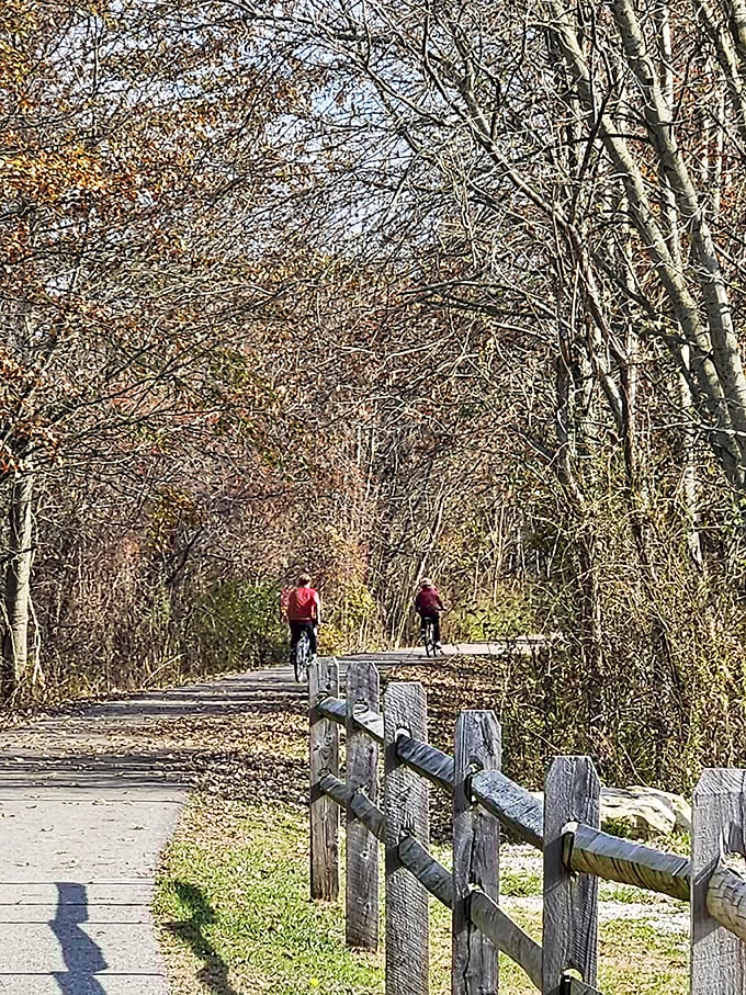 Two-wheeled time travel on the Great Guernsey Trail. Pedal through nature's gallery, where the artwork changes with the seasons. It's like spinning class, but with better scenery and fewer sweaty strangers.
