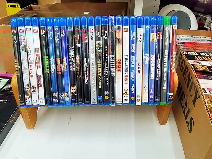 Blu-ray bonanza! Dive into this treasure trove of cinematic gems and forgotten flicks. It's like Netflix, but with a dash of treasure hunting excitement.