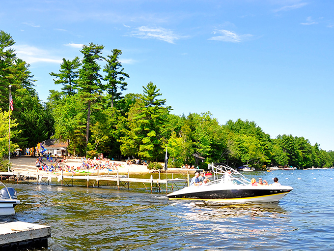 Lake life in full swing! It's like a postcard come to life, with more fun than you can shake a water ski at. Sunscreen and smiles are mandatory here.