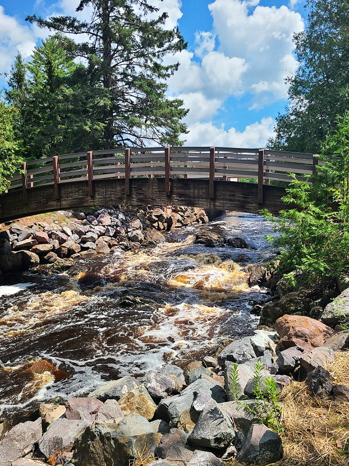 A bridge to serenity. Cross over and leave your worries behind - nature's got your back here.