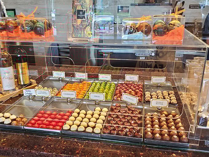 A rainbow of flavors that would make Skittles jealous. Who knew "taste the rainbow" could apply to chocolate?