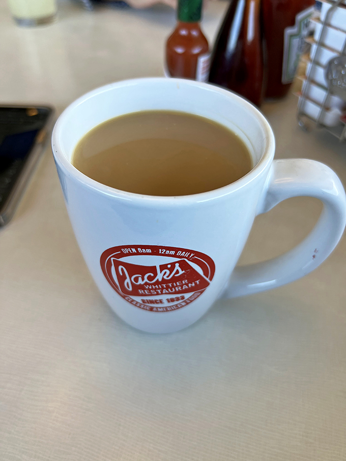 The elixir of life, served in a mug of memories. Jack's coffee &ndash; fueling Whittier's dreams and conversations since 1933.