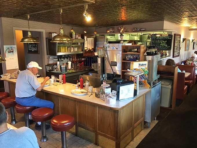 Where the magic happens. This counter has seen more stories unfold than a librarian at a gossip convention.