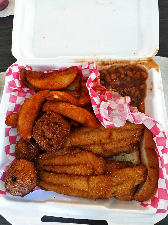 Forget catch of the day - this fried catfish platter is the catch of a lifetime. Crispy, flaky, and ready to rock your world.