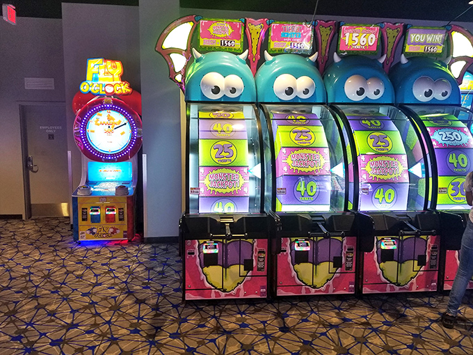 "Jackpot dreams and ticket schemes! These colorful game machines are the stuff of arcade legends."