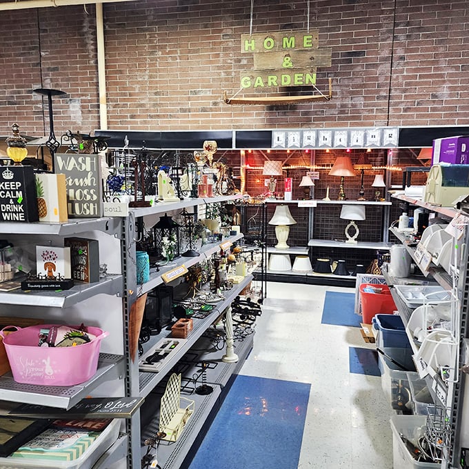 Home decor galore! Whether your style is "Downton Abbey" or "Downtown Funk," this aisle's got you covered from floor to ceiling.