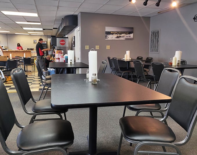 Where comfort meets style. Jackie's Dream's dining room is as inviting as a porch swing on a lazy Sunday afternoon.