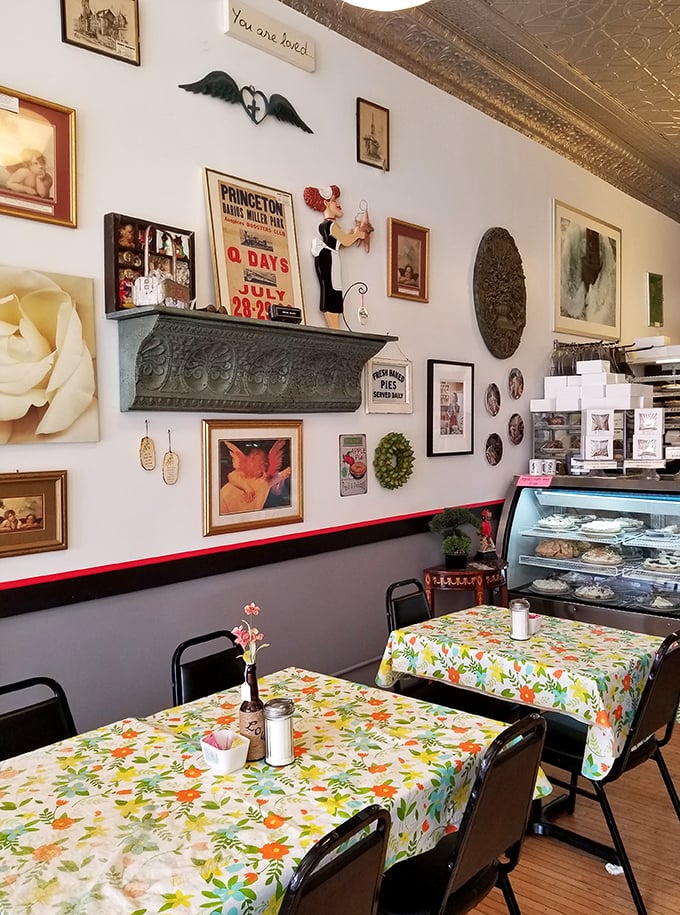 Welcome to the wall of fame! This eclectic decor is a feast for the eyes &ndash; almost as satisfying as the actual feast awaiting you.