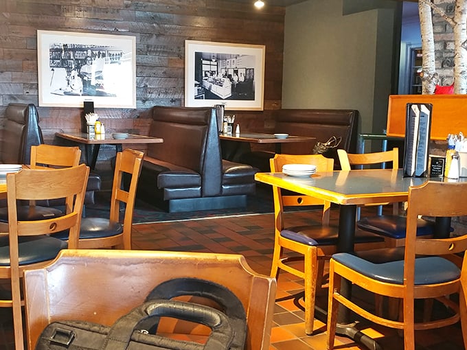 Welcome to the deli time capsule! With wood paneling and vintage photos, it's like "Mad Men" meets "When Harry Met Sally" – cue the "I'll have what she's having" moment.