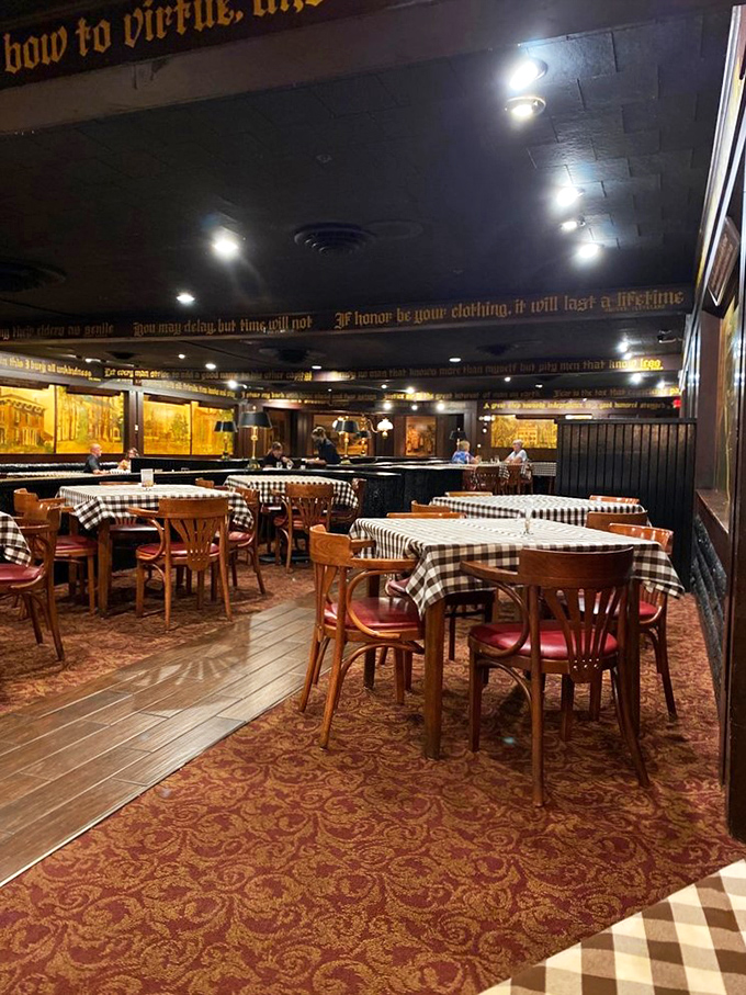 Step into a time capsule of taste. This dining room whispers tales of yesteryear while promising new memories with every bite.