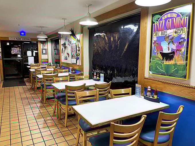 Nautical but nice! The interior of Don's Dock is like a cozy ship's cabin, minus the seasickness.