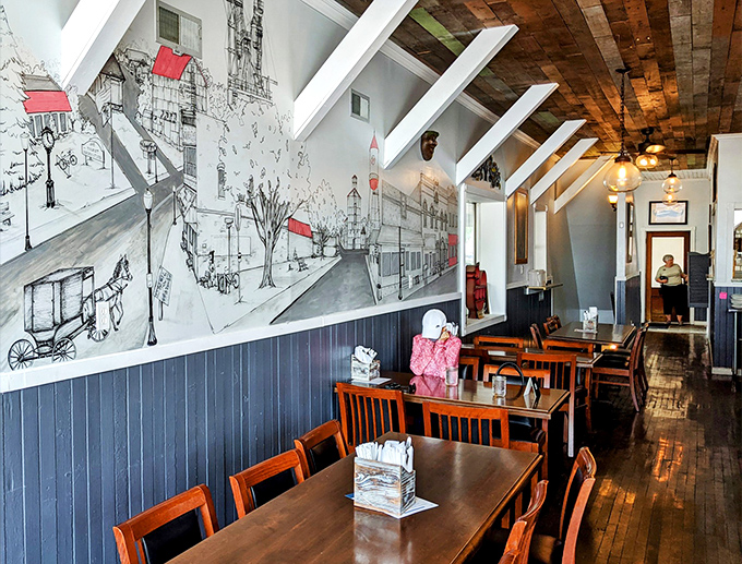 Where small-town charm meets big-city flavor: Estelle's interior is a storybook come to life, with each corner whispering tales of delicious adventures.