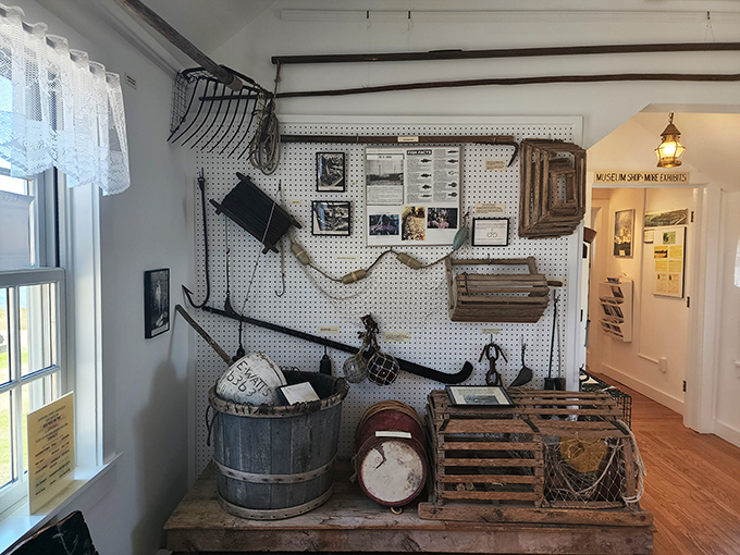Step back in time: The lighthouse museum's interior is a treasure trove of nautical knick-knacks and seafaring stories.