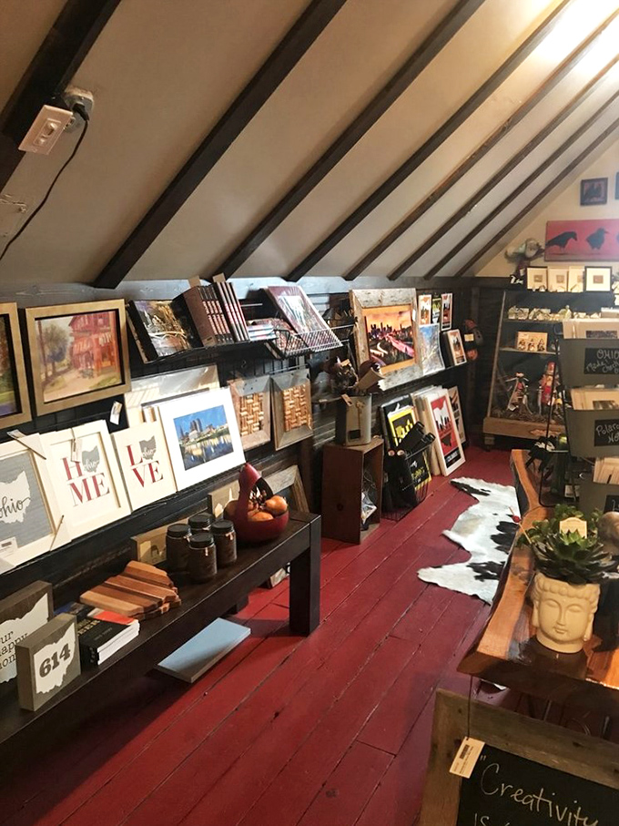 Local art that pops! This attic gallery showcases Columbus creativity, proving that sometimes the best views aren't just of the skyline.