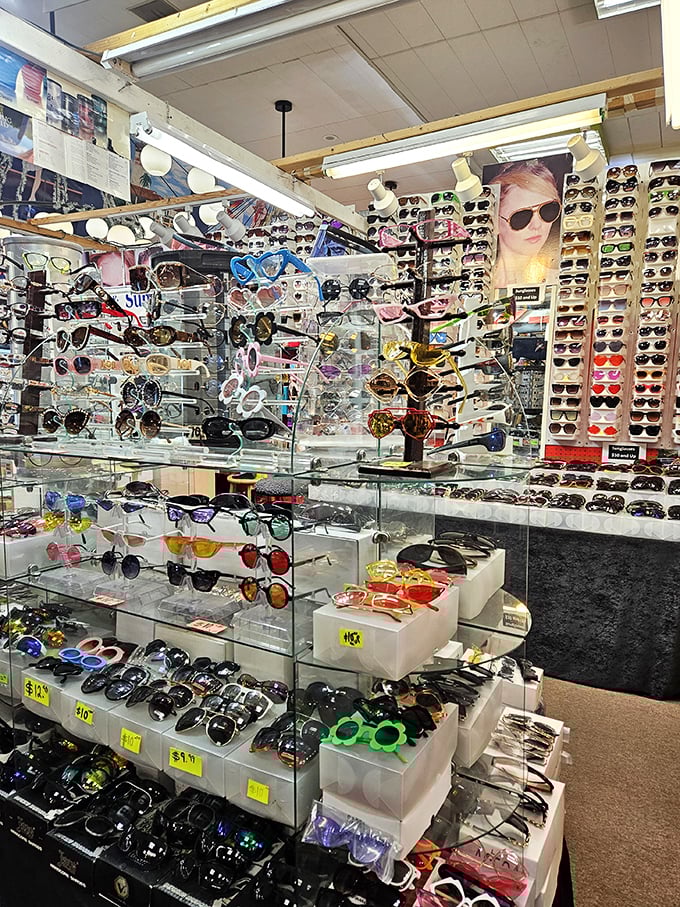 Shades of cool in every hue! This sunglasses stand is where Ray-Ban meets ray of sunshine, offering styles for every face and phase of life.