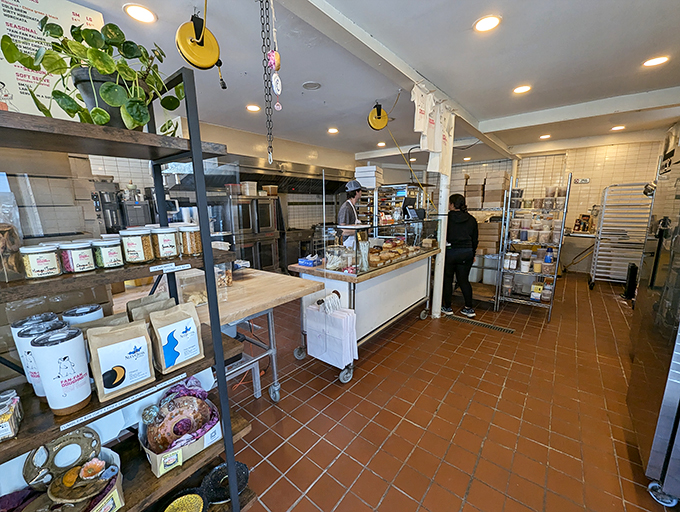 Where the magic happens! These kitchen wizards are turning flour and sugar into edible works of art right before your eyes.