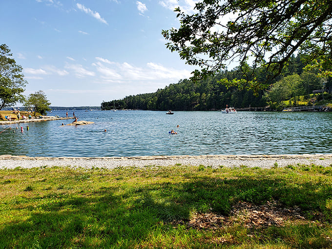 Who needs a pool when you have this? This natural swimming hole is Mother Nature's way of saying, "Come on in, the water's fine!"