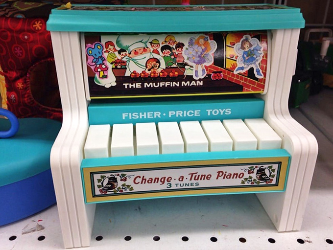 Tickle those ivories &ndash; or plastics! This Fisher-Price piano is a blast from the past, ready to compose new memories for the next generation of tiny musicians.