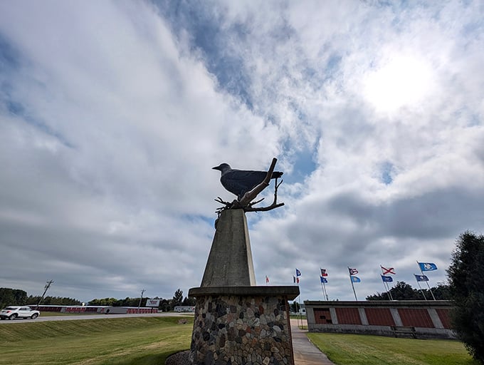 Looking up at greatness. This bird's-eye view gives "tower of power" a whole new meaning.