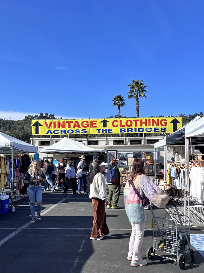 Clothes encounters of the vintage kind. This colorful array of throwback threads is like raiding your cool grandma's closet. 