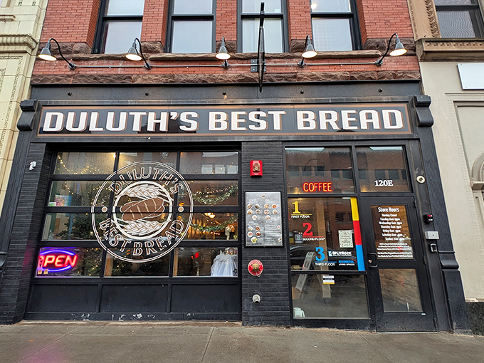 Duluth's Best Bread's bold claim: When your sign says "Duluth's Best Bread," you'd better deliver. Spoiler alert: They do!