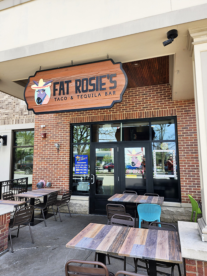 Fat Rosie&rsquo;s: A vibrant taco haven where margaritas flow and good vibes spill onto the patio.