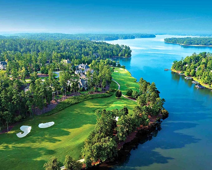 Greensboro's lakeside charm: Where nature and architecture collaborate to create the perfect backdrop for your next profile pic.