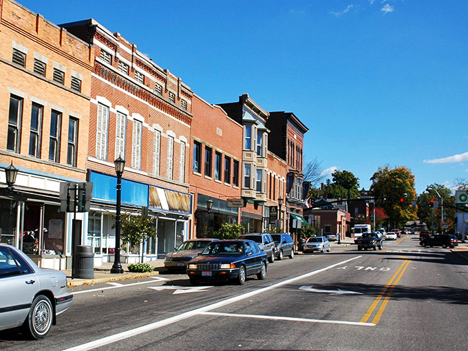 Millersburg: Where horse-drawn buggies and SUVs share the road! This charming street is a delightful blend of old-world charm and modern convenience.