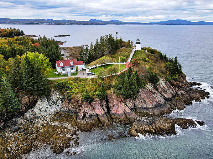 Owls Head Lighthouse: standing tall since 1825, it's seen more sunrises than your average rooster.