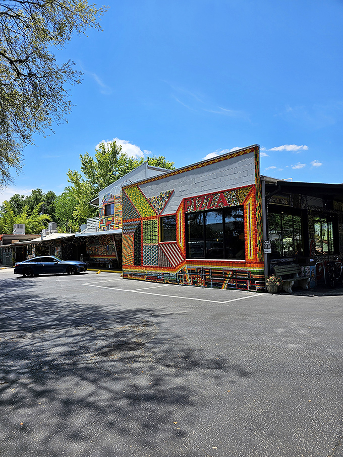 Satchel's: Where art meets appetite! This colorful exterior is just a taste of the creativity waiting inside. Prepare for sensory overload!