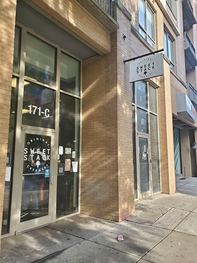 Sweet-Stack: Where ice cream sandwiches go vertical. This modern shop turns dessert into an architectural marvel. Prepare for a delicious balancing act!
