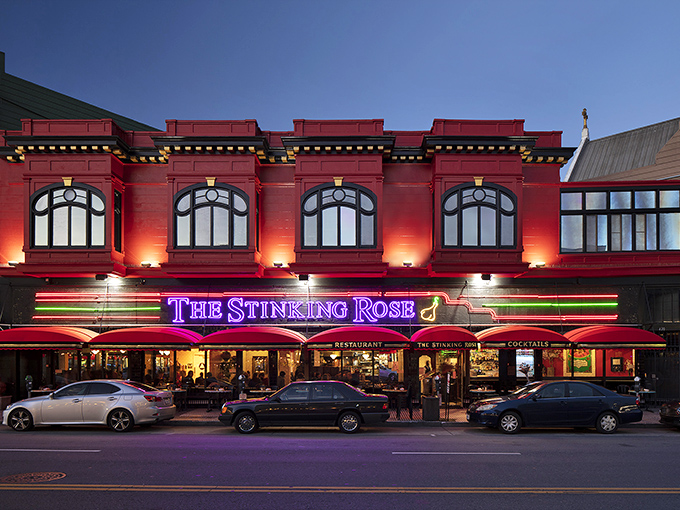 The Stinking Rose: Where garlic is the star and vampires fear to tread. It's a flavor explosion that'll have you rethinking breath mints.