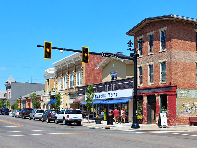Tipp City: Main Street magic at its finest. These historic storefronts are hiding treasures that would make any antique hunter's heart skip a beat.