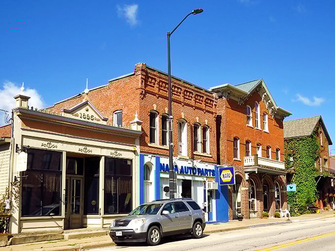 Downtown Alma: Where small-town charm meets big river views. Brick buildings and friendly faces create a slice of Americana on the Mississippi.