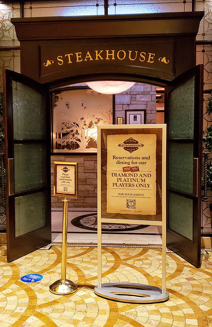 Vegas glam meets small-town charm. At Barona Oaks, the steaks are high-roller quality, but the atmosphere is down-home friendly.