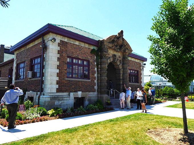 Scales and tales from another era. Belle Isle Aquarium's historic tiles frame an aquatic adventure worthy of the silver screen.