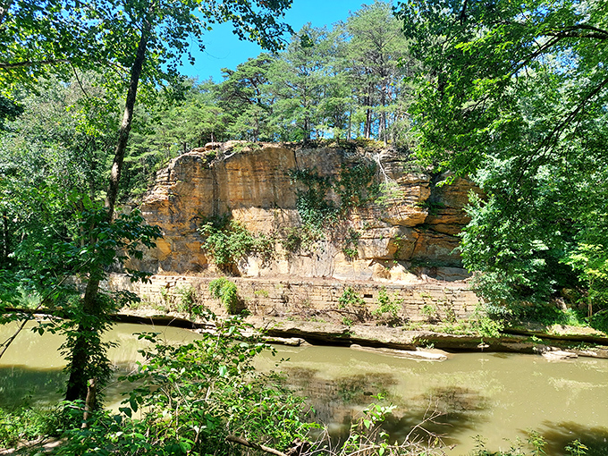 Biking Blackhand Gorge's old canal path: smoother than your grandkid's sales pitch for a new smartphone. History and nature, now that's multitasking!