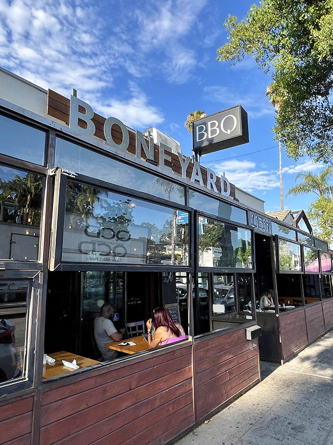 Sleek meets smoky at Boneyard Bistro. It's like your favorite pitmaster got a degree in mixology.