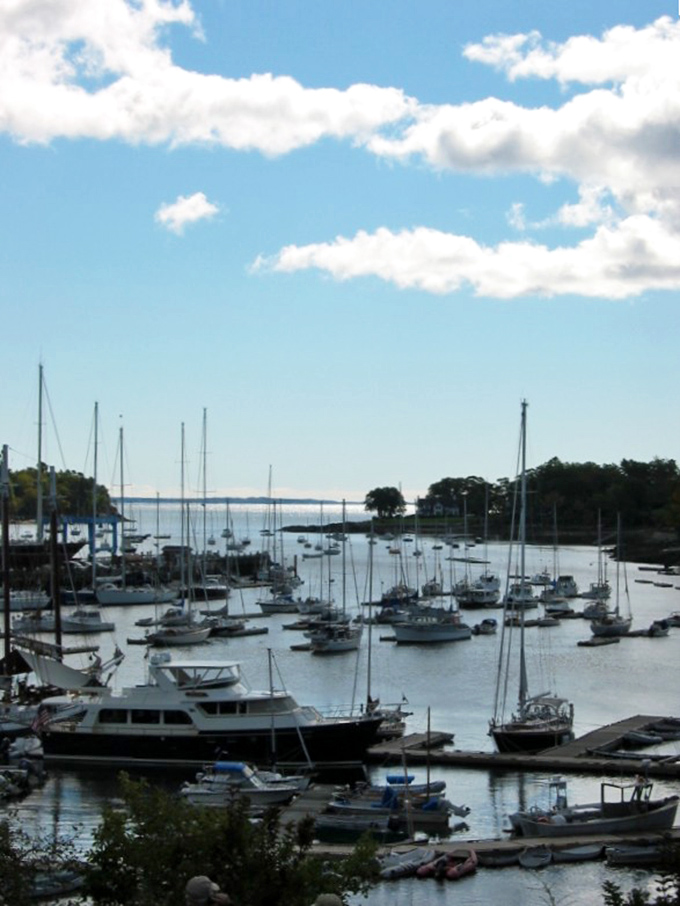 Nautical dreams come true: Camden's harbor is like a maritime snow globe, minus the snow and plus some seriously good eats.