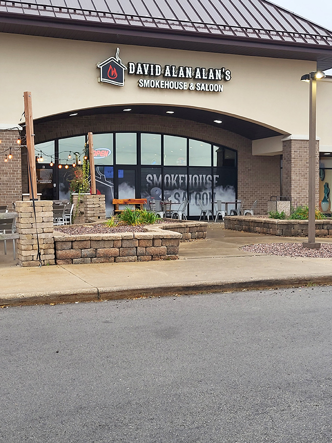 David Alan Alan's outdoor seating is perfect for those who like their BBQ with a side of fresh air and people-watching. Meat you there!